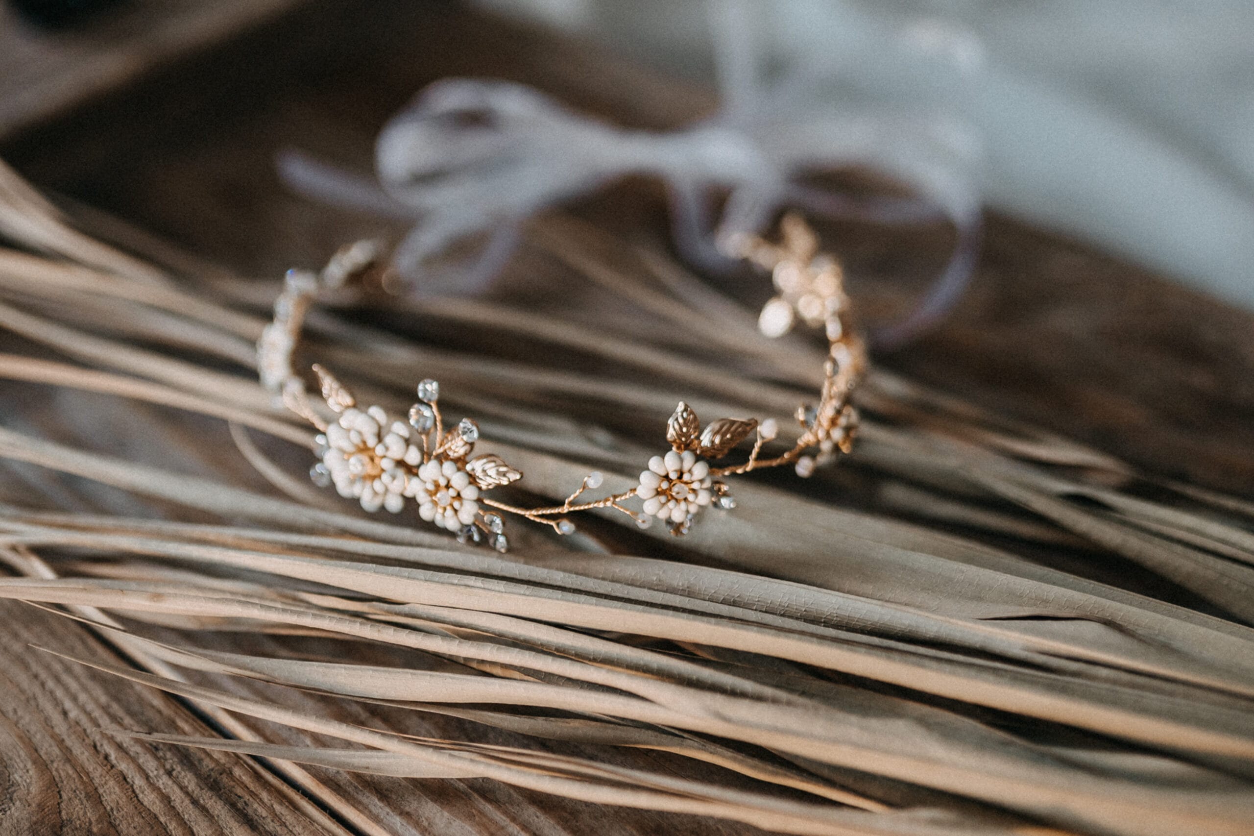 Haarschmuck Blumen Gold • Fräulein Maya®️